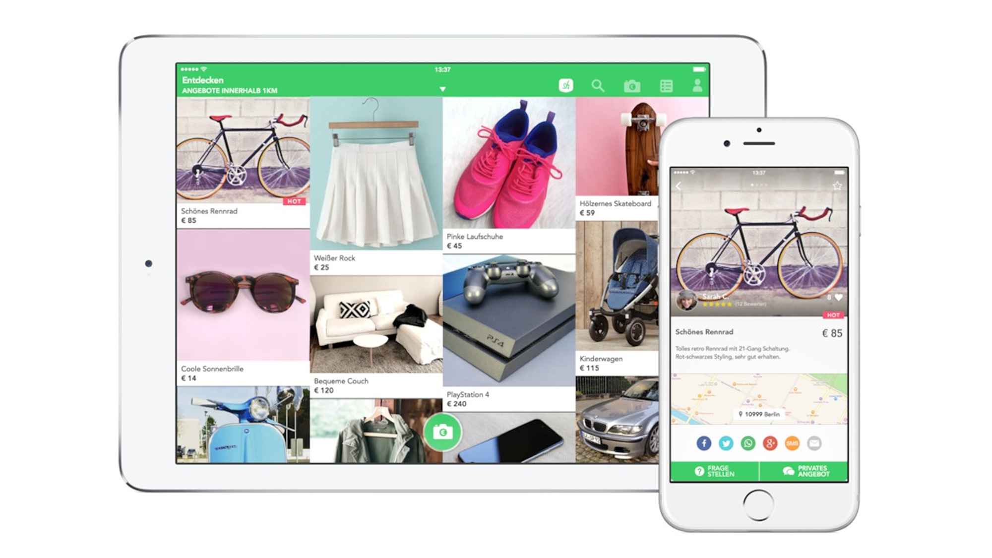 Wiener Flohmarkt-App Shpock verpasst sich ein Redesign