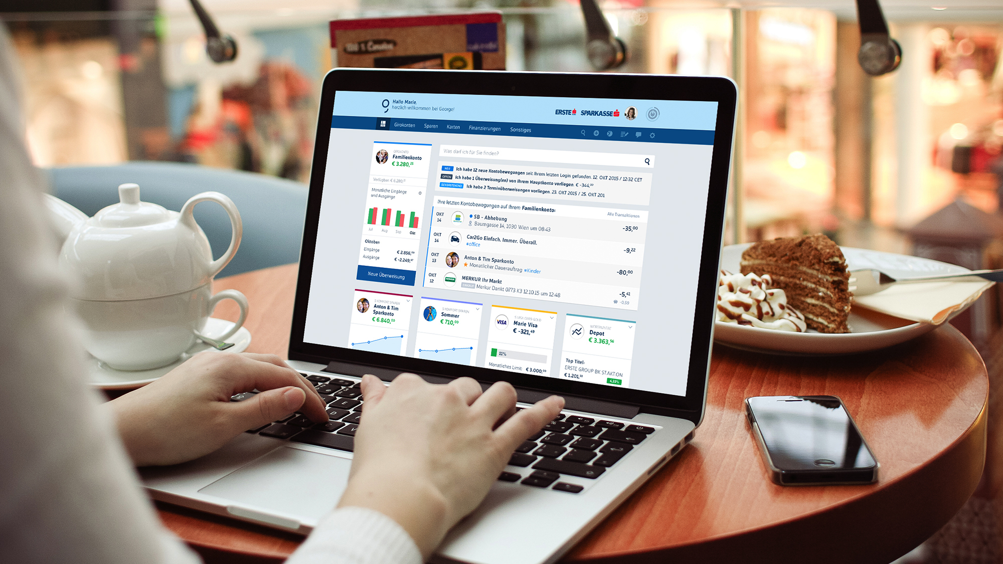 Erste Bank: George kann jetzt auch Konten anderer Banken anzeigen