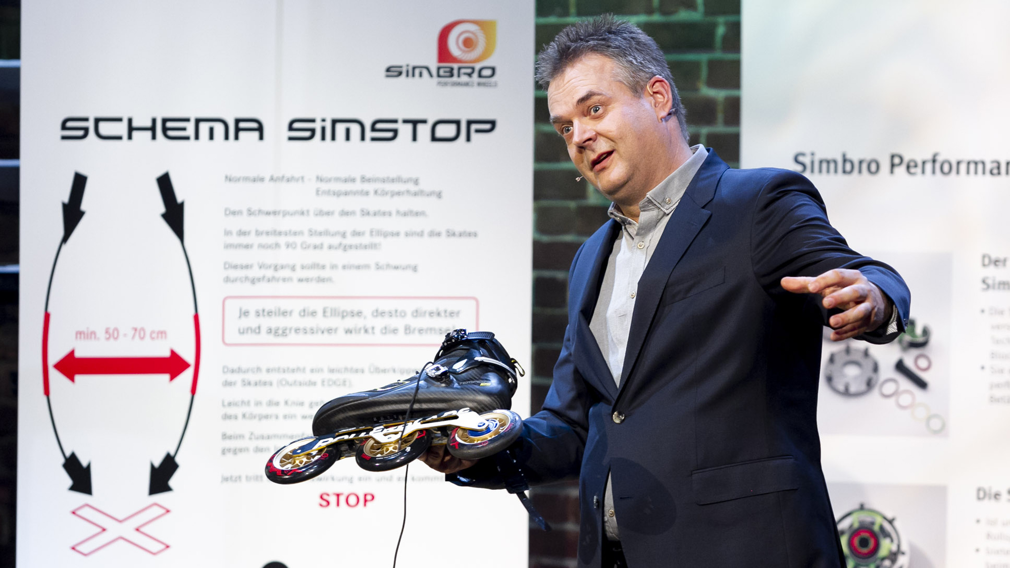 Simbrake: Dieser Kärntner hat das Bremsen mit Inline-Skates neu erfunden