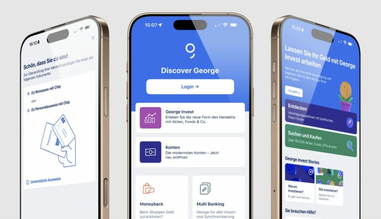 George: Banking-App der Erste wird stärker gegen Neobroker und ...