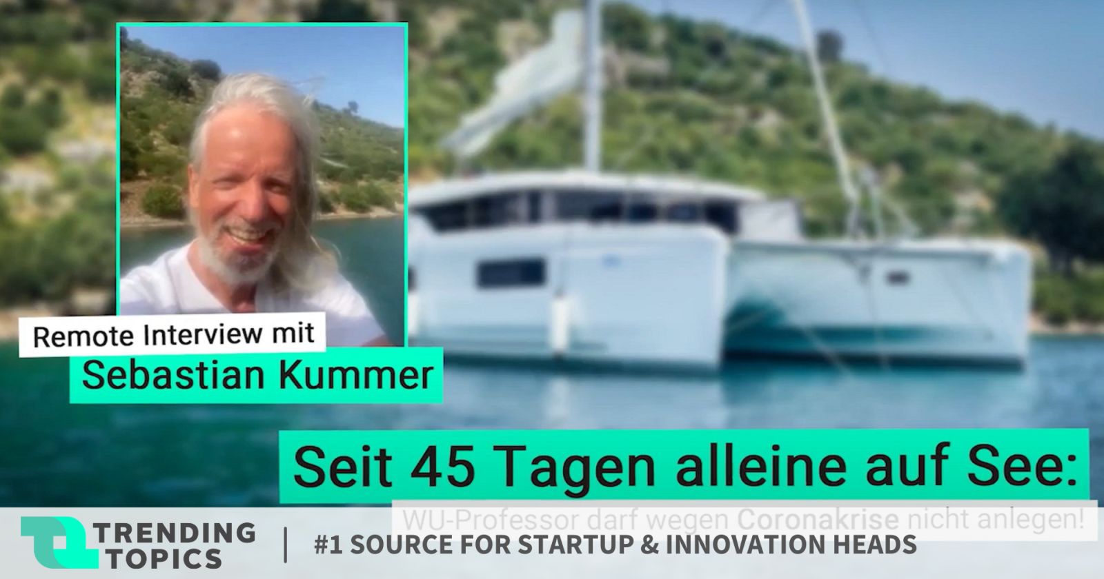 Seit 45 Tagen auf dem Meer: WU-Professor Sebastian Kummer im Interview